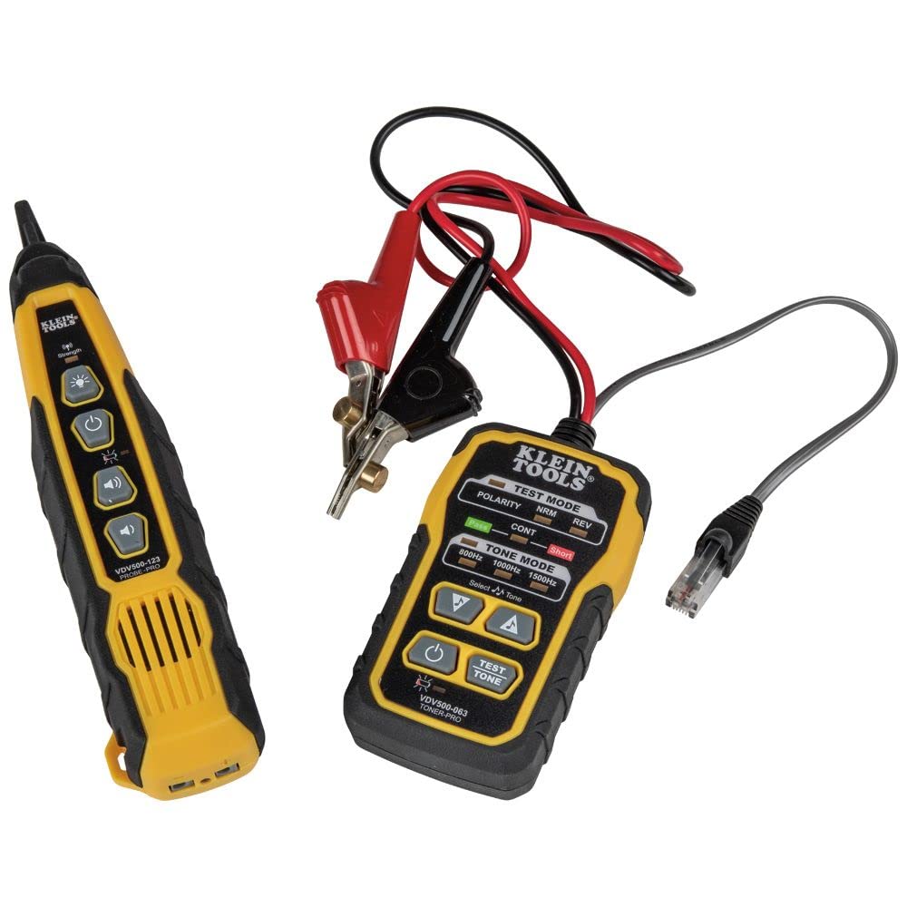 Klein Tools ET450 Advanced Circuit Breaker Finder and Wire Tracer Kit & VDV500-820 Cable Tracer with Probe Tone Pro Kit for Telephone, Internet, Video, Data and Communications Cables
