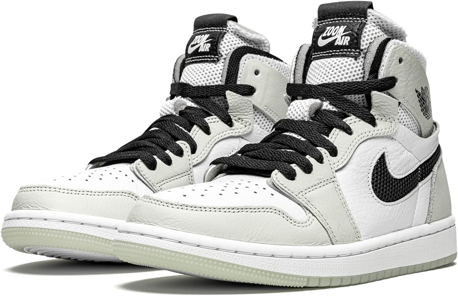 Jordan Nike Women's WMNS Air 1 Zoom CMFT Light Bone, Sea Glass/Black/White, 11W