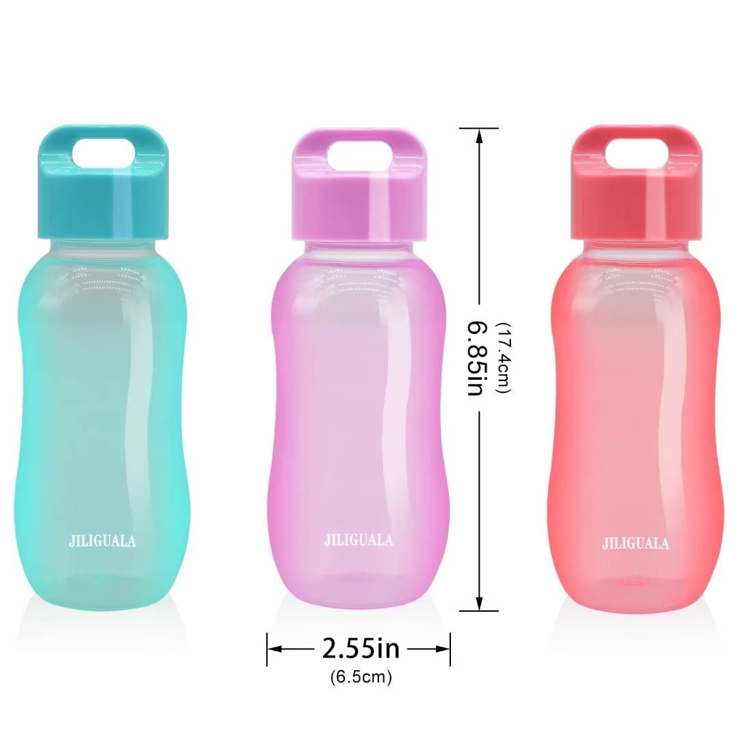 JILIGUALA Plastic Coffee Travel Mugs Water Bottle Sports Water Bottle Cup for Milk, Coffee, Tea, Juice Size 350ml (12oz), Pack Of 4
