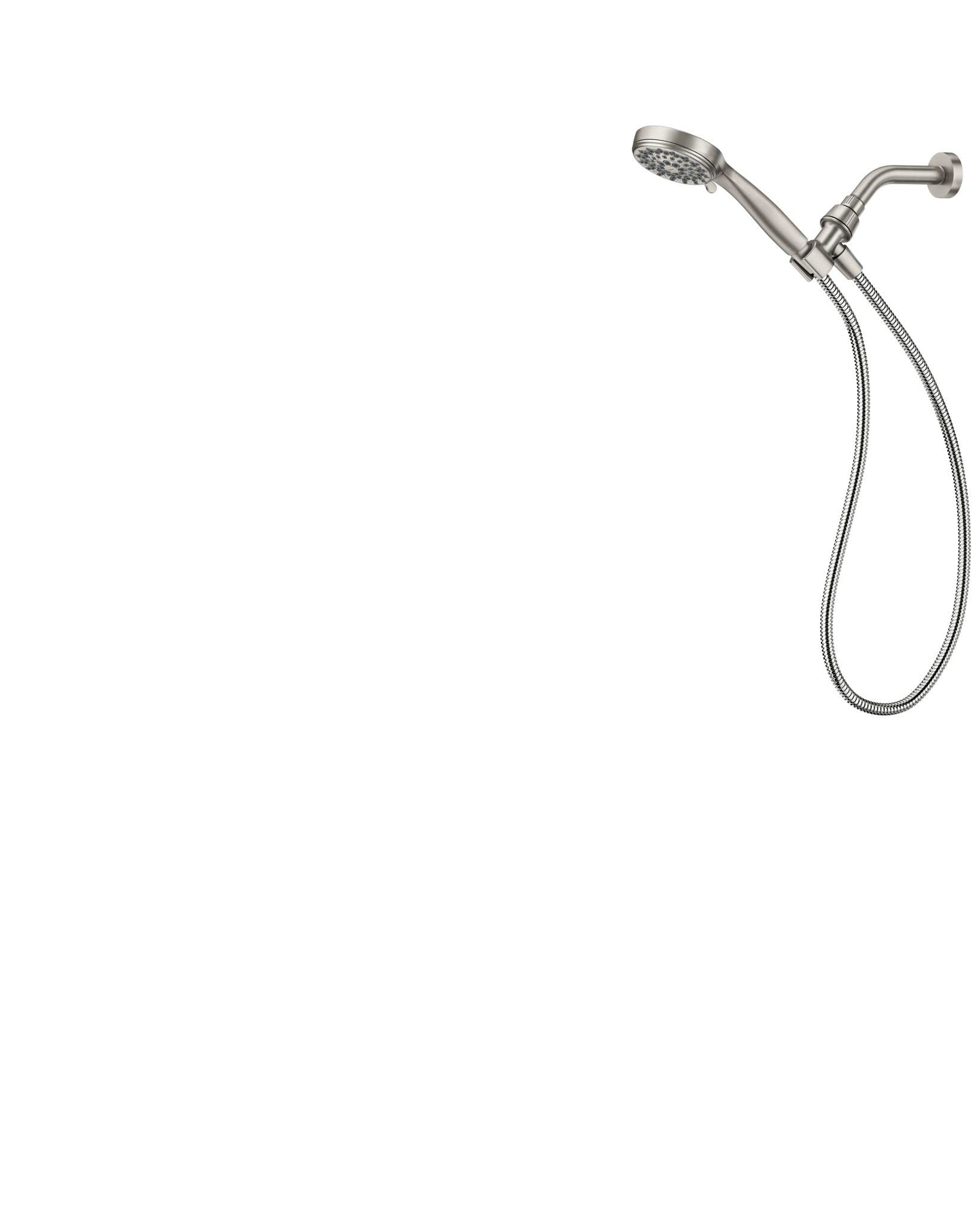 Moen Ignite Spot Resist Brushed Nickel Hand Held Shower Head Package With 2.5 GPM High Pressure Spray, 20091SRN