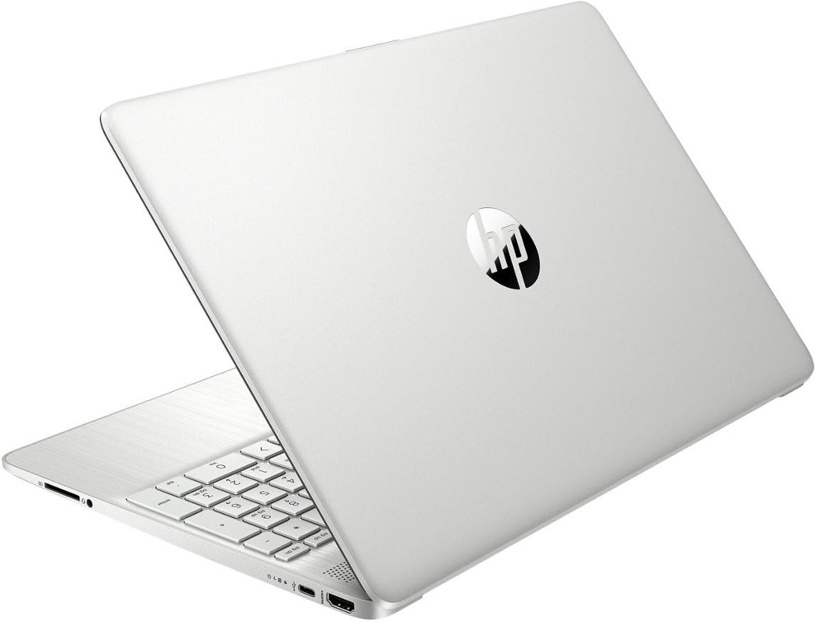 HP 15.6" HD Display | AMD Ryzen 3-5300U Processor (Beat i5-1035G1) | 8GB RAM | 256GB SSD | AMD Radeon Graphics True Vision HD Camera | Windows 11 Home| Silver | Bundle with Laptop Stand