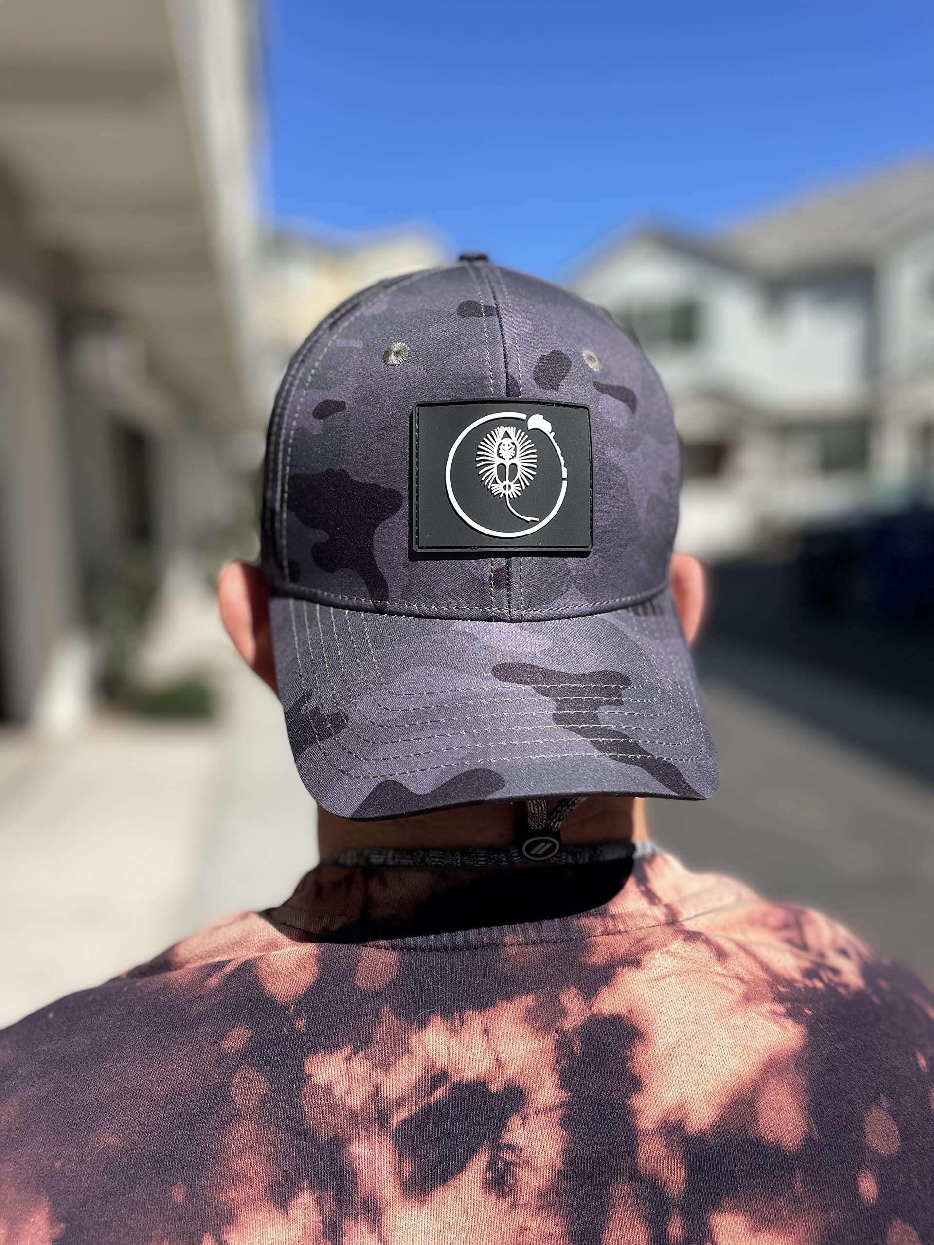 Kings of Sting - Weatherproof Premium Epic Day Surf Cap - Black Camo - Trucker Style Baseball Hat Made for The Water