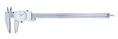 Mitutoyo 505-748 D12"TXWW Dial Caliper, ID, OD Carbide, 0.1"/Rev, 0"-12", 001"