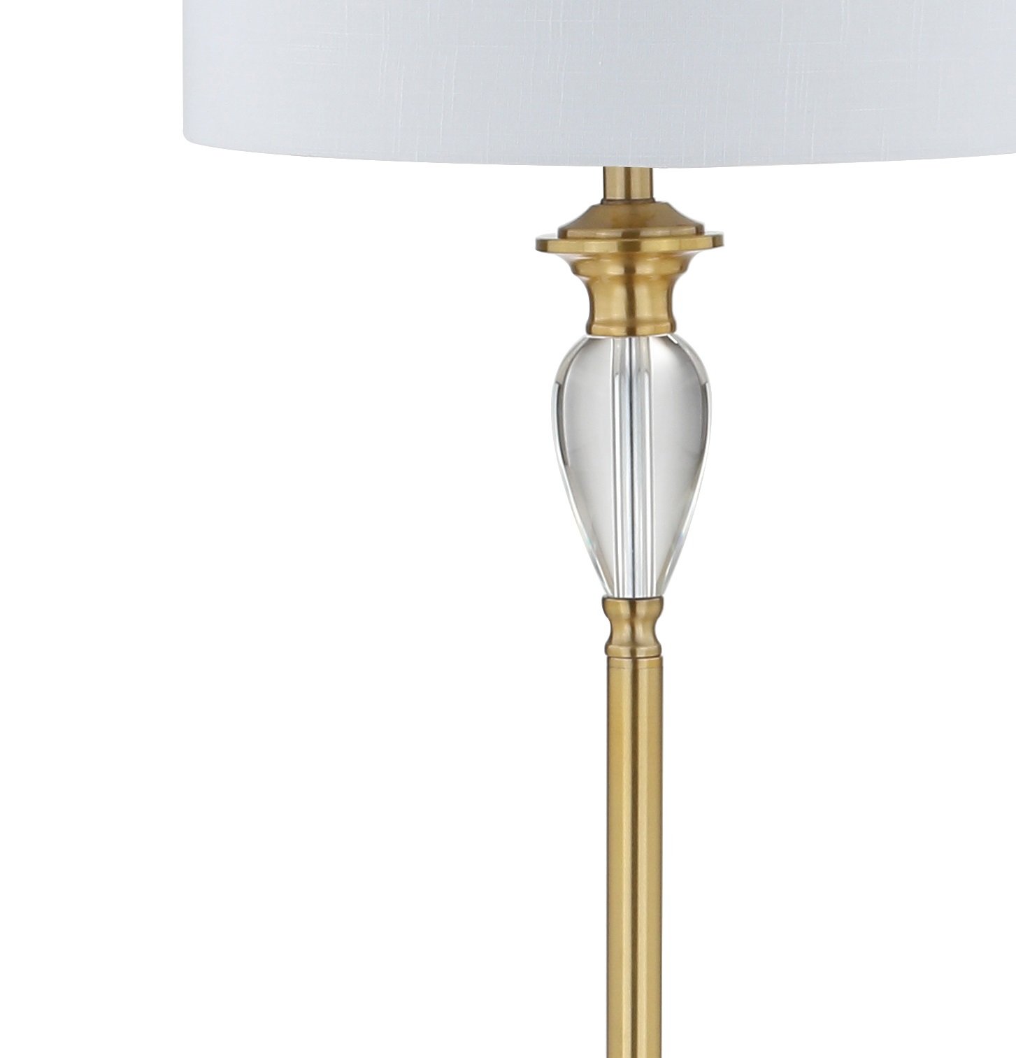 JONATHAN Y JYL2030A Evelyn 60" Crystal/Metal LED Floor Lamp Contemporary,Transitional,Traditional for Bedrooms, Living Room, Office, Reading, BrassGold/Clear