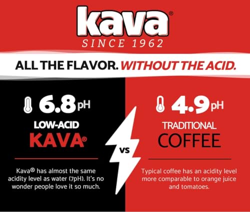 Kava Acid Reduced Instant Coffee in Glass Jar, 4 Ounce (Pack of 1)