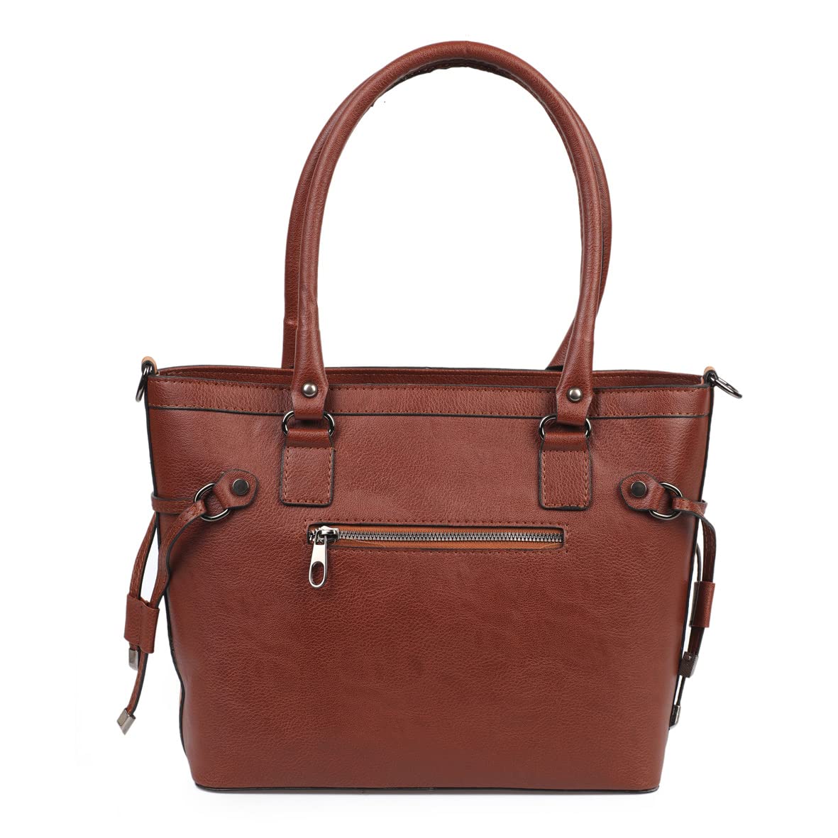 MiEL Luxury Quality Handbags Faux Leather Fashionable Versatile Stylish Practical Elegant Trendy (Brown)