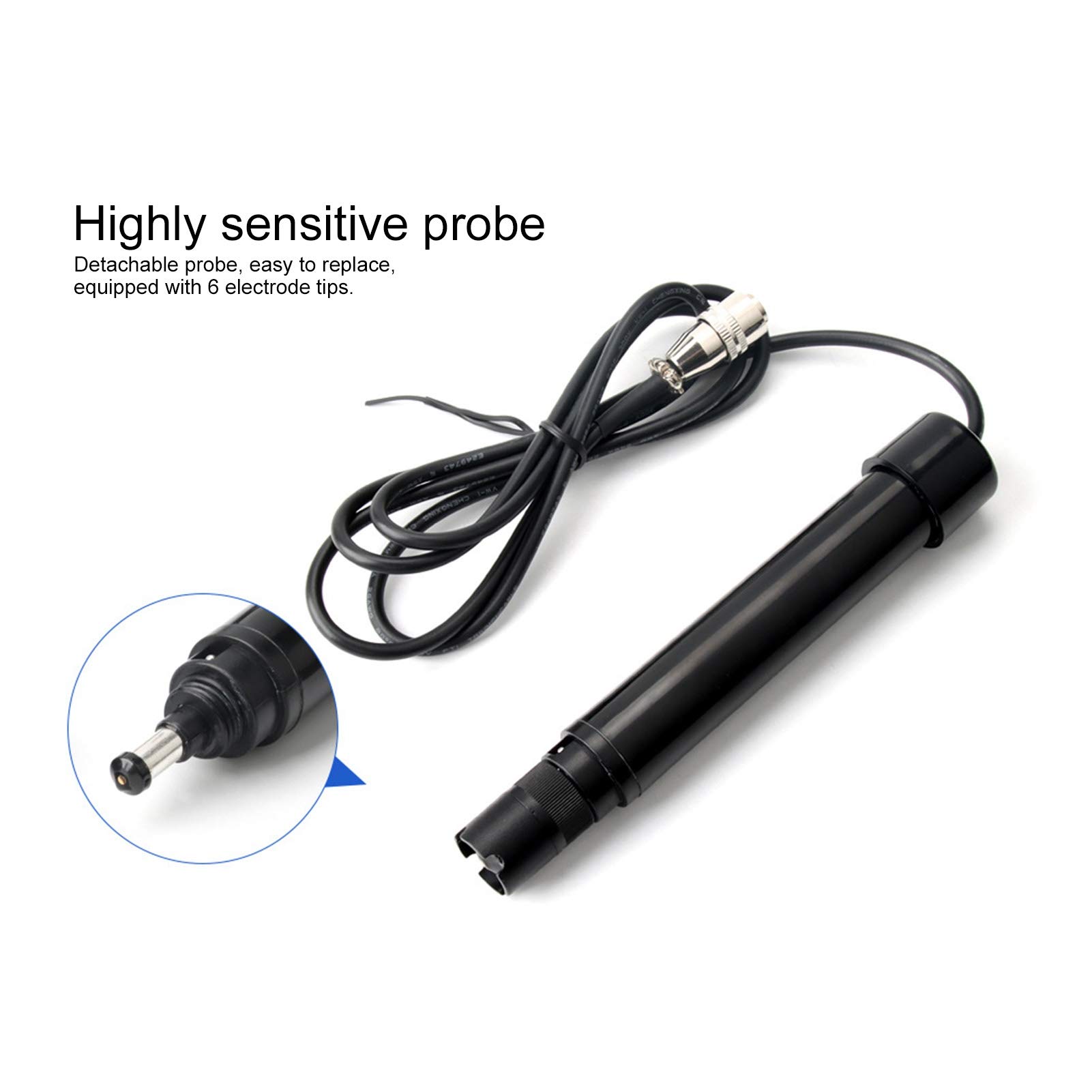 Hyuduo Digital Dissolved Oxygen Meter PH Water Quality Temperature and Humidity Meter Analyzer for 0.0β40.0mg L Oxygen Concentration Portable DO Pen