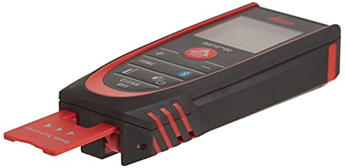 Leica 838725 DISTO D2 New 330ft Laser Distance Measure with Bluetooth 4.0, Black/Red, 1.7 x 1 x 4.6 inches