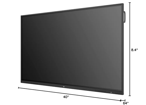 LG 65'' 65TR3DJ-B UHD IPS Display IR Multi Touch Interactive Whiteboard with Embedded Writing Software and Built-in Front Speakers