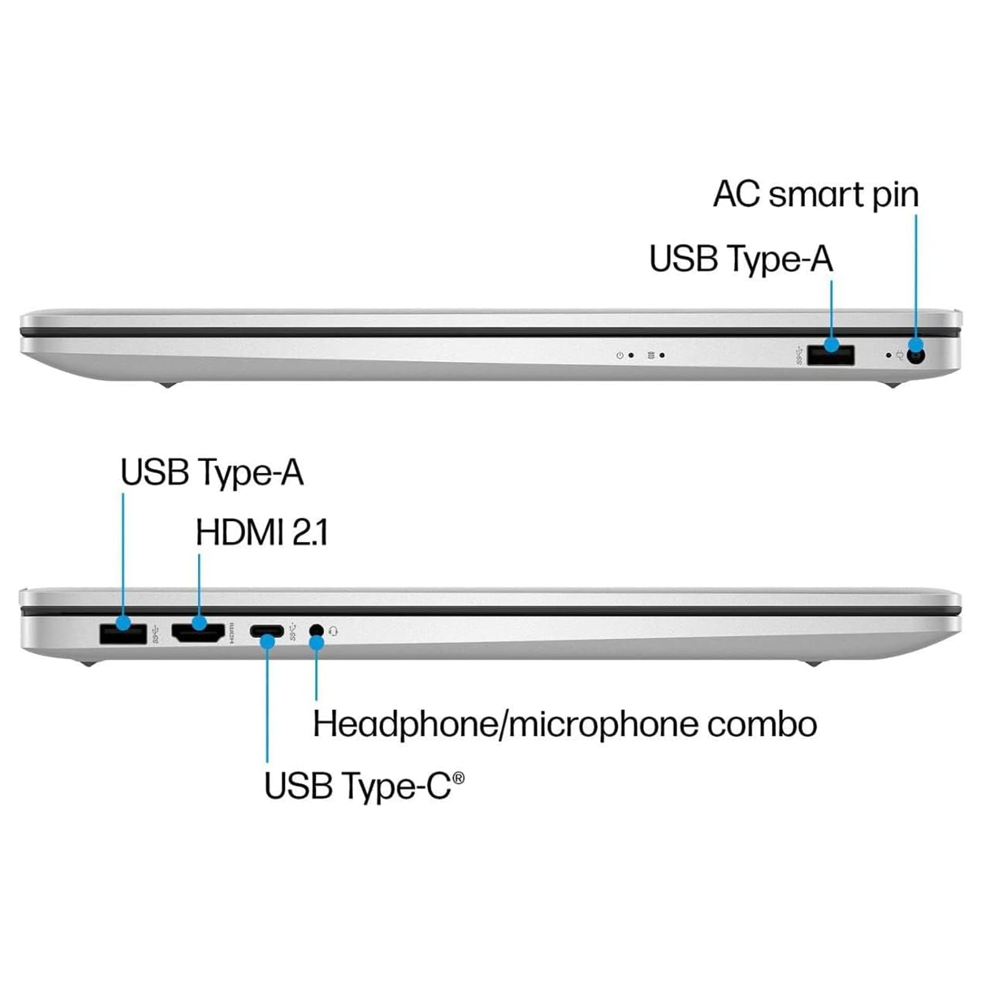HP 17 Laptop, 17.3β HD+, Intel Quad Core i3-1125G4 Processor, 32GB RAM, 1TB SSD, Windows 11 Pro, Anti-Glare Display, Long Battery Life, Wi-Fi, Bluetooth, Webcam, HDMI, Alpacatec Accessories, Silver