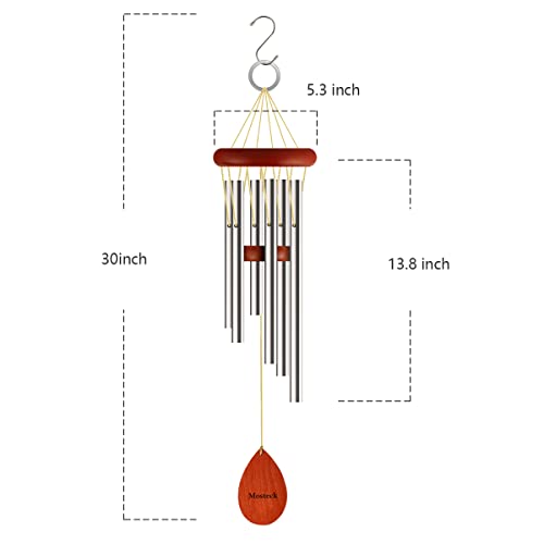 Mosteck Anodized Aluminium Wind Chimes 26" Inches, Gift for Unisex, Suitable for Outdoor, Garden, Patio Decoration