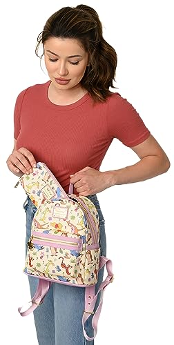 Loungefly Disney Mini Backpack Winnie the Pooh Eeyore Friends AOP Shoulder Bag