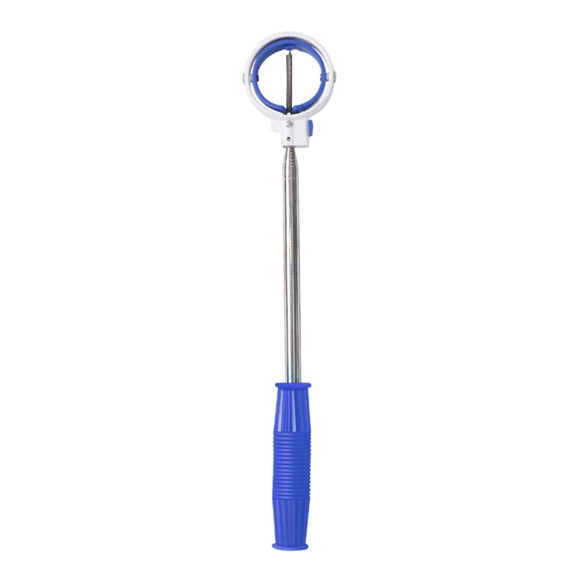 HOW TRUE Golf Ball Retriever Telescopic, Golf Ball Retriever Tool with Locking Clip, Blue