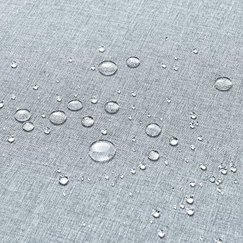 HOMCHIC Faux Linen Rectangle Tablecloth - Washable, Spillproof, Easy Care, Wrinkle Resistant, Thick Indoor and Outdoor Table Cloths, Premium Polyester Fabric-55 x 72 Inch-Oblong/Rectangular-Slate Grey