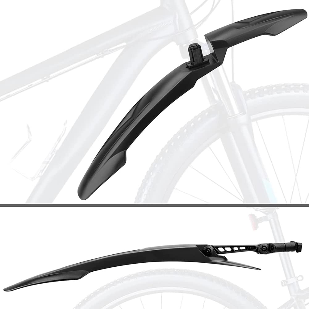 Jteyult Mountain Bike 26-29 Inches Mudguards, Bicycle Front Rear Mudguard,Protection Against Splash Water & Dirt