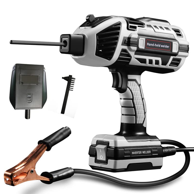 KERUIDEER Portable Welding Machine 110v welding machine small copper electrodes for spot welding machine 4 in 1 welding machine(Grey)
