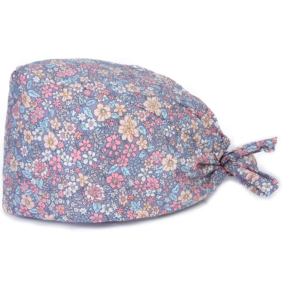 Kousenpu Adjustable Working Cap with Sweatband, Bouffant Tie Back Hat, Suitable for Men and Women, One Size Multi Color (Color W)