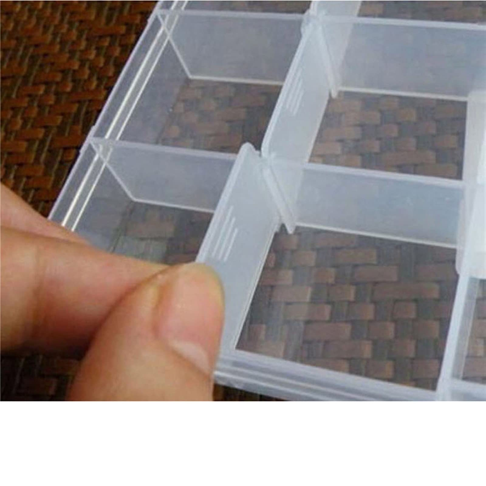 KOWMsnh Closet Mounted Storage 15 Compartment Box Fishing Equipment Fishing Bait Hooks Storage Box Bait Organizer Sorting Box Fishing Accessories