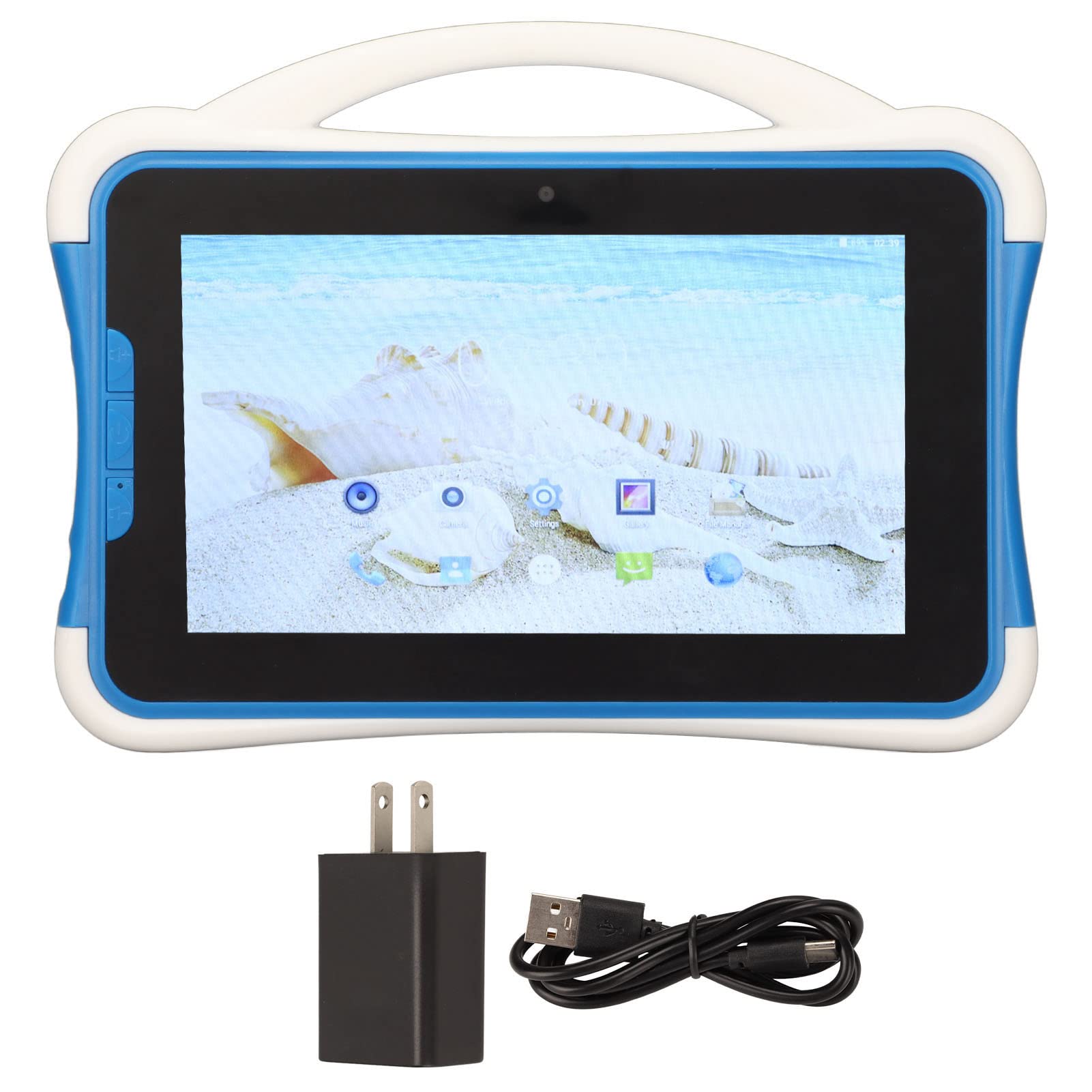 Kids Learning Tablet Support 3G Network Eye Protection Screen Baby Tablet 5G WiFi 7 Inch 1GB Plus 32GB for Girls Boys US Plug