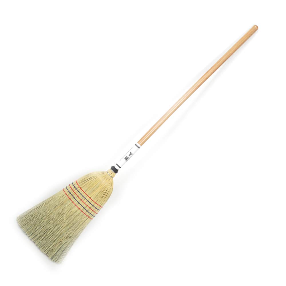 Lehman's Amish-Made House Broom - Authentic Corn Straw Broom with Hardwood Handle, Natural, 55 inches