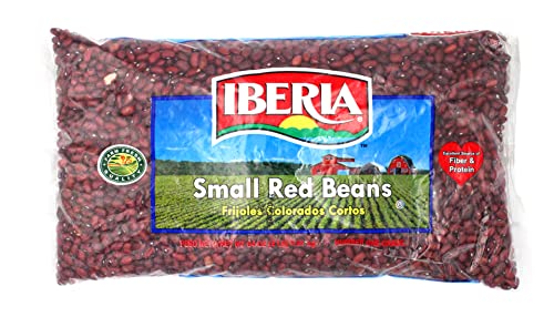 Iberia Small Red Beans, 4 lb, Long Shelf Life Small Red Beans with Easy Storage, Rich in Fiber & Potassium, Low Calorie, Low Fat Food