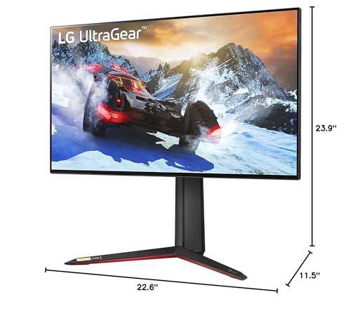 LG 27GP950-B 27" Ultragear 4K UHD Nano IPS 1ms 144Hz G-Sync Gaming Monitor Bundle with Elite Suite 18 Software + 1 Year Protection Warranty