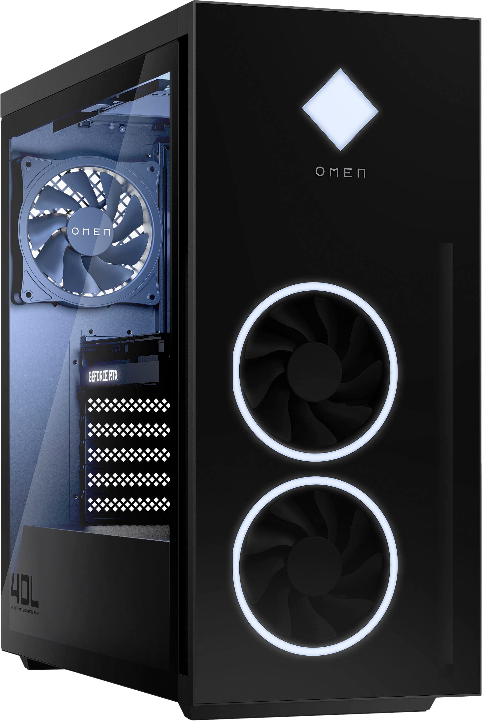 HP 328P7AA#ABA OMEN 40L GT21-0084 Gaming Desktop Jet Black, Intel Core i5-11400H, 16GB DDR4, 512GB SSD, Windows 11 Home
