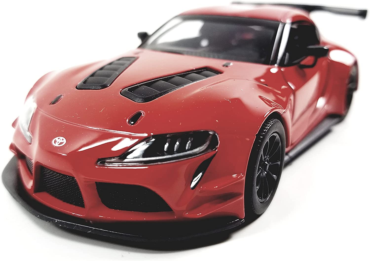 KiNSMART Toyota GR Supra Concept Racing Edition 5" 1:36 Scale Die Cast Metal Model Toy Car (SetOf4) w/Pull Back Action
