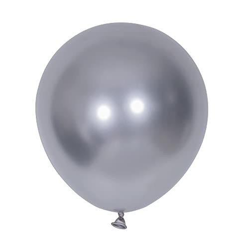MOXMAY Balloon Column Kit - Set of 2 Balloon Columns with Stand Base and Pole Balloon Tower Backdrop Decoration for Wedding Baby Shower Birthday Party 100 Balloons Included(Silver Black)