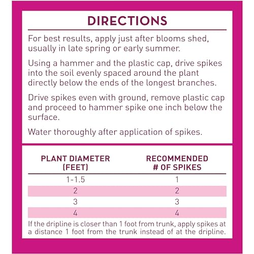 Jobe’s 04101 Fertilizer Spikes, Azalea, Camellia, and Rhododendron, Includes 10 Spikes, 16 ounces, Brown