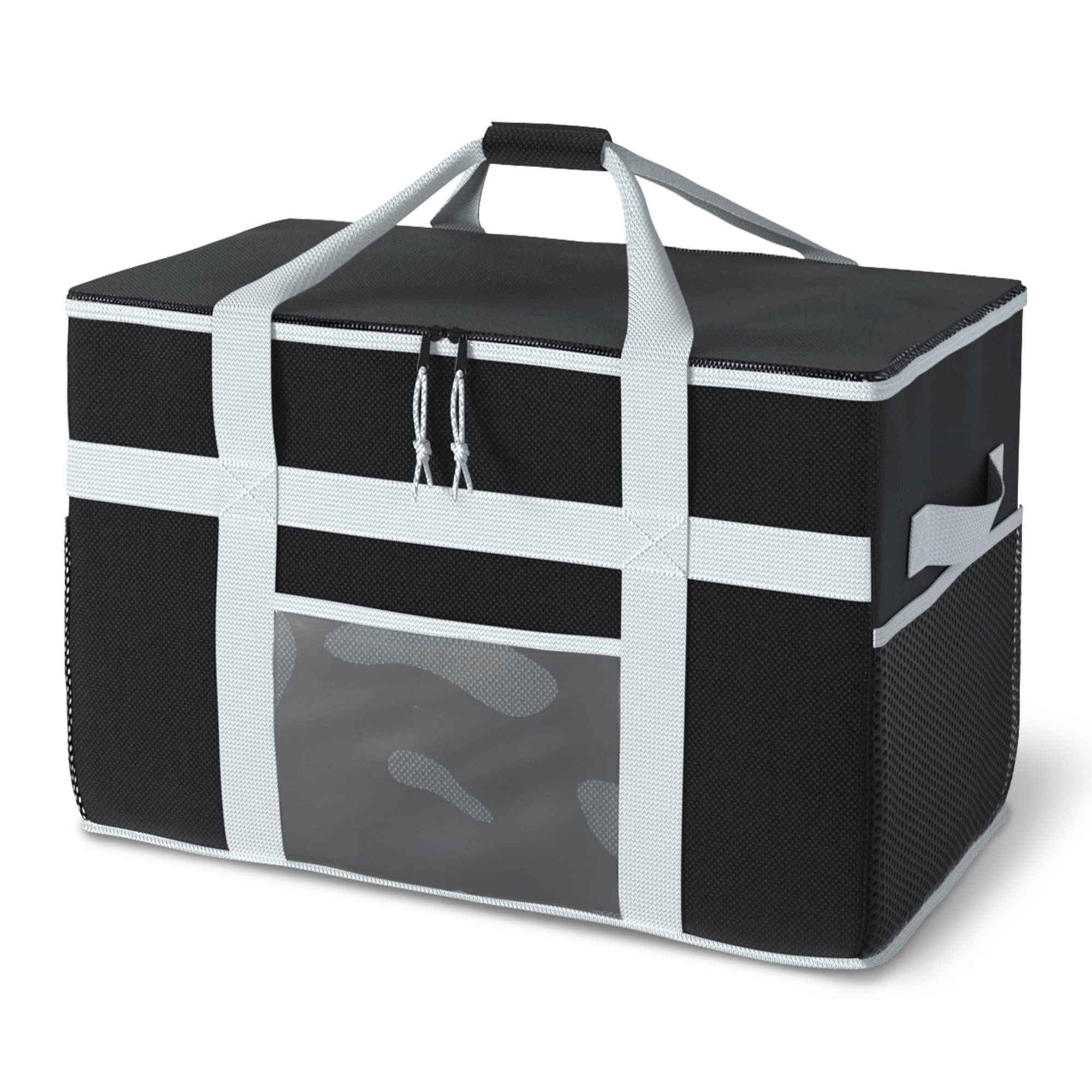 LIQING Insulated Delivery Bag - Pizza Delivery Bag | Great for Uber Eats, Instacart, Doordash, Grubhub, Postmates, Restaurant, Catering, Grocery Shipping