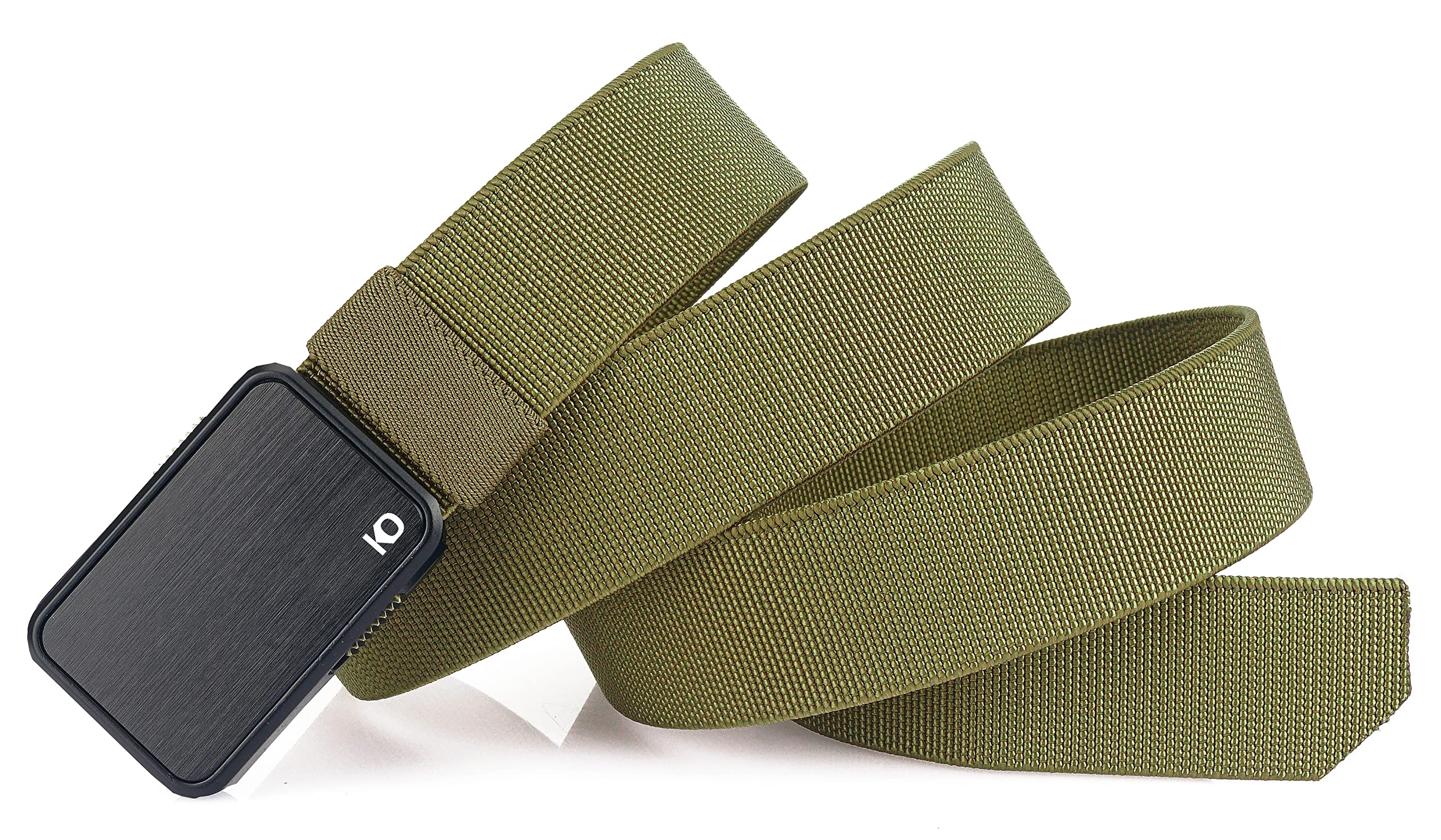 Kikmio Tactical Belt, Adjustable Stretch Nylon Men's Belt with Heavy Duty Quick Release Buckle …