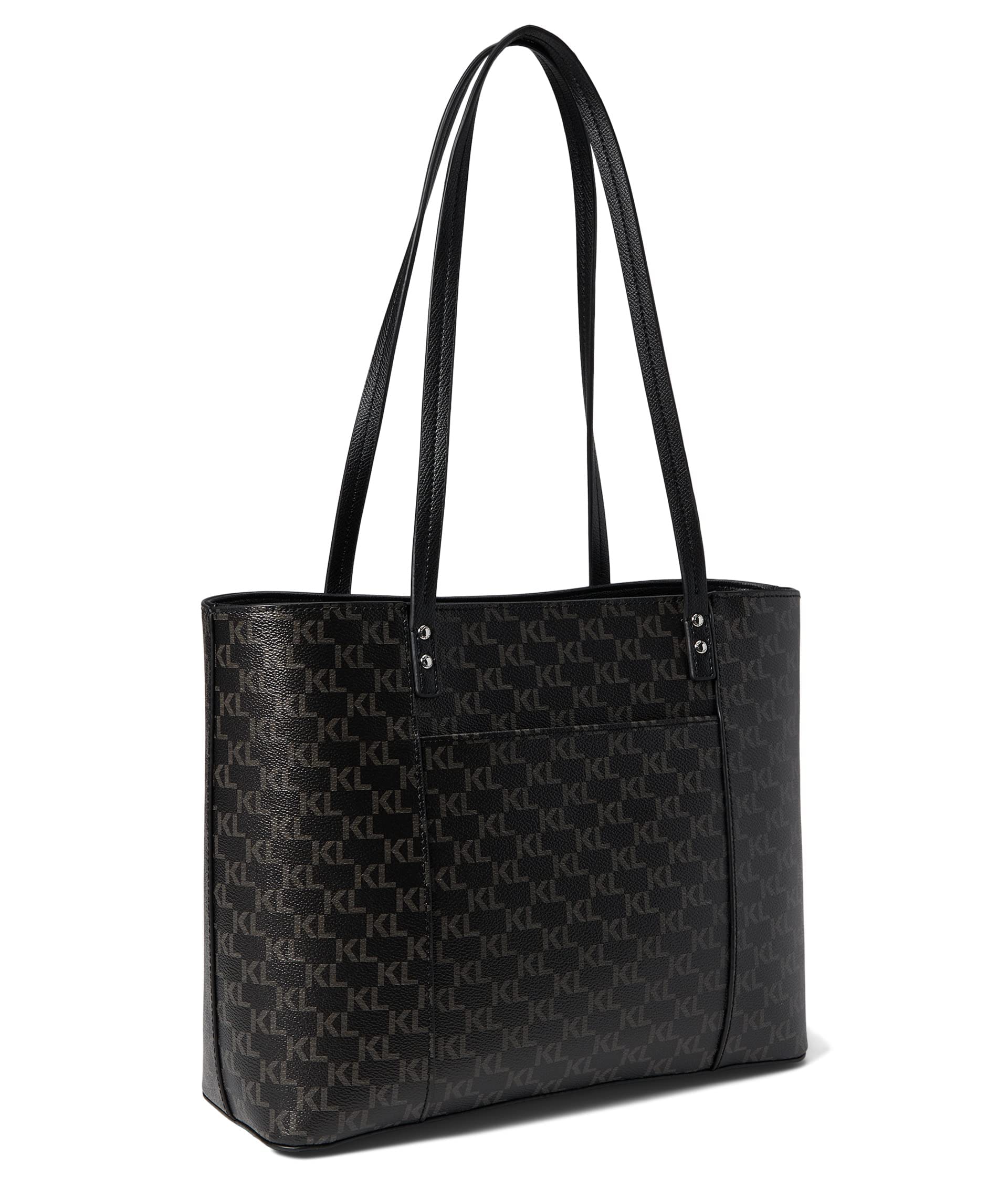 KARL LAGERFELD Paris Adele Tote Black Logo Combo One Size