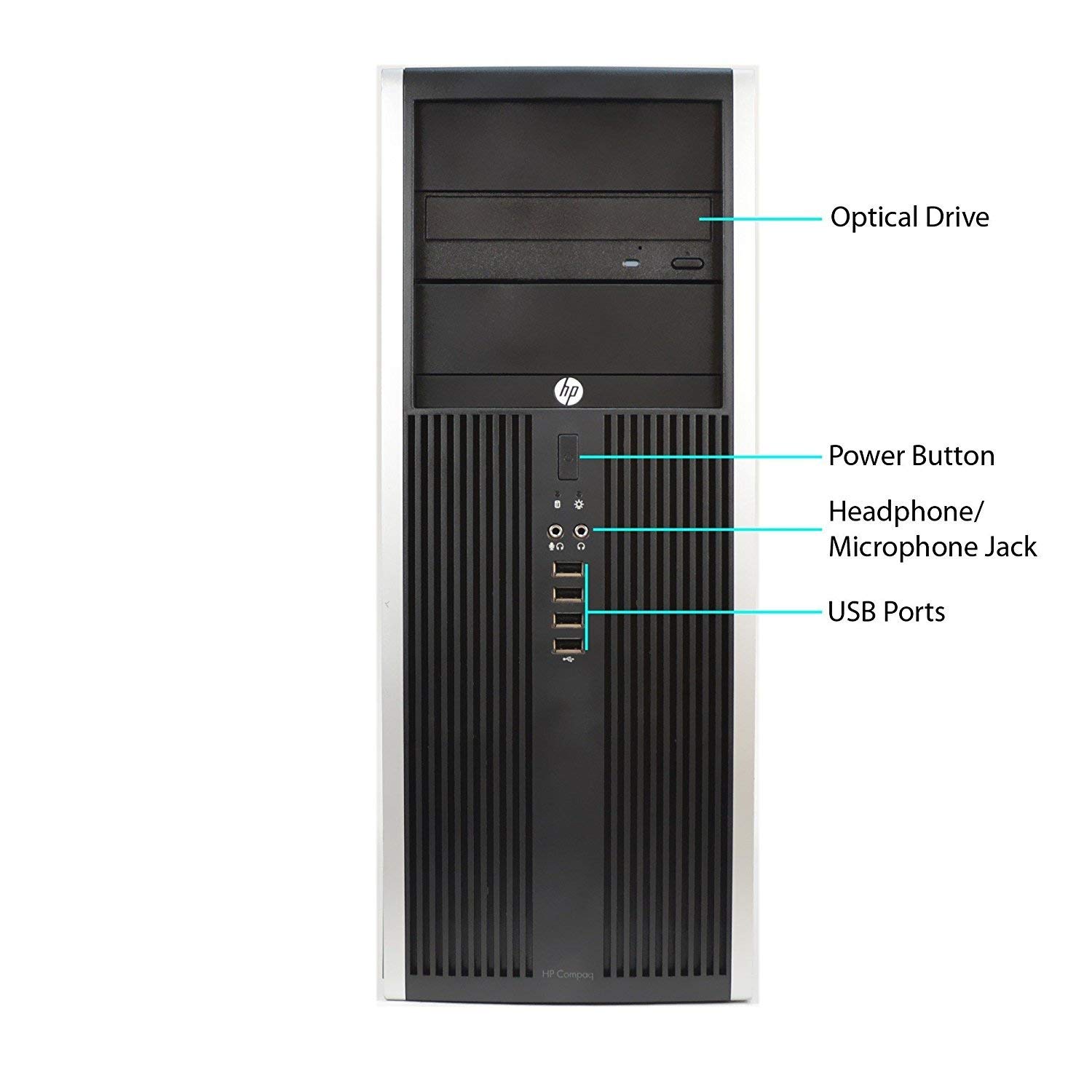 HP 8100 Business High Performance Tower Desktop Computer PC (Intel Core i7 860 2.80GHz up to 3.46GHz,8GB RAM DDR3,2TB HDD,DVD,WIFI,Win 10 Pro 64 Bit)(Renewed)(I7, 8GB 2TB)