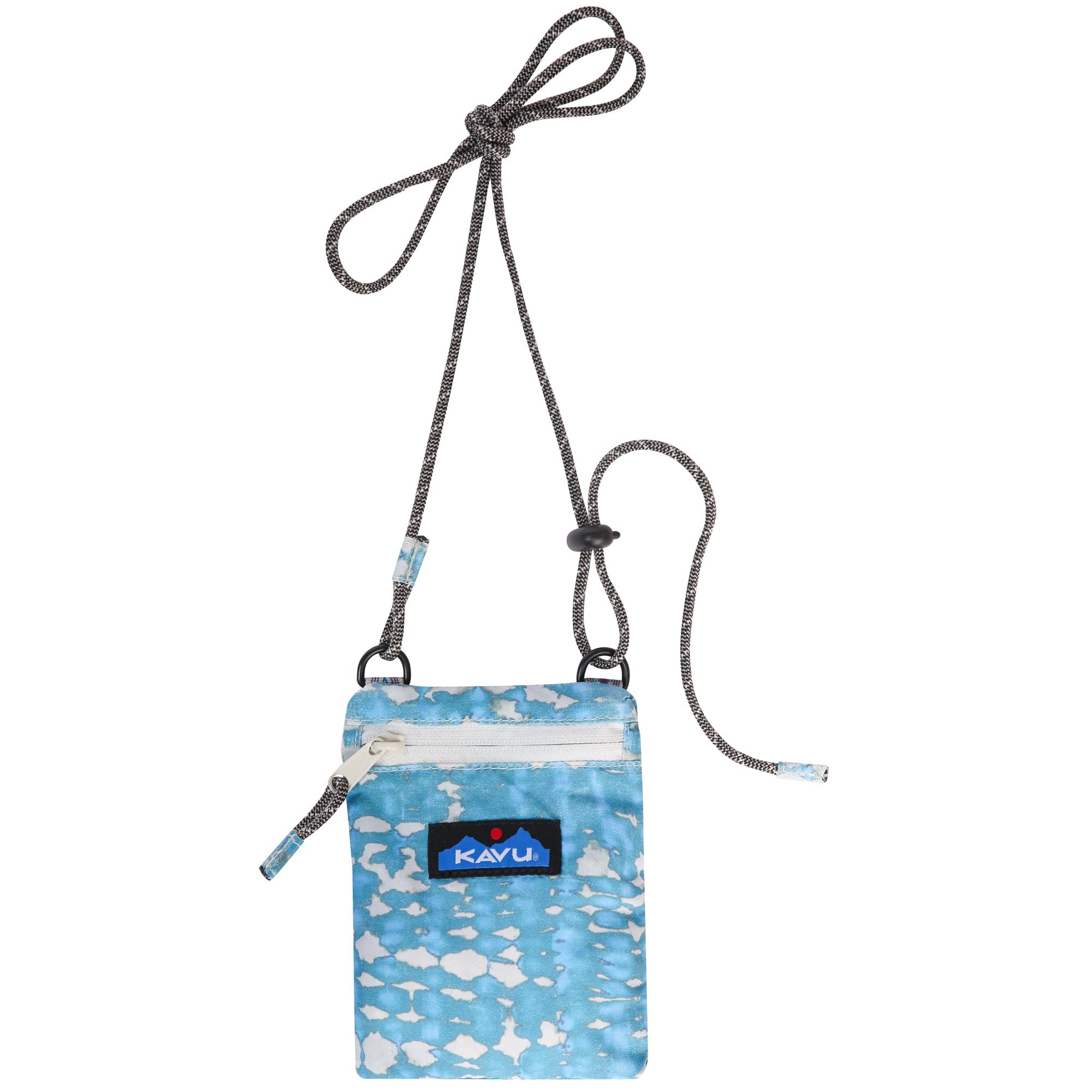 KAVU Waspusk Pouch Passport Crossbody Rope Sling - Ripple Tie Dye