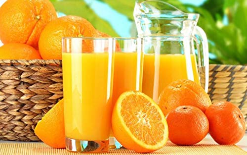 Kasmoire Citrus Lemon Orange Juicer, Manual Hand Squeezer with Built-in Measuring Cup and Strainer, 8OZ, Yellow