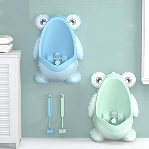 Misaso Baby Boy Urinal Infant Toddler Wall-Mounted Potty Stand Vertical Pee -Blue
