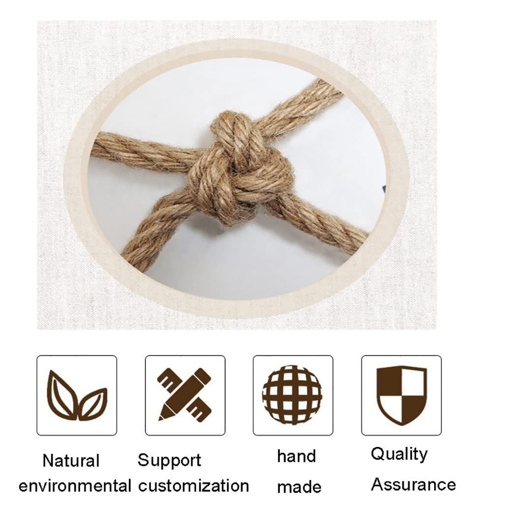 OUYOXI Climbing Net for Kids Tree House Climbing Child Safety Net Stair Balcony Railing Protection Net Heavy Duty Hemp Rope Cargo Net Outdoor Hammock Playground Bird Nets Dia 4mm Mesh 6cm