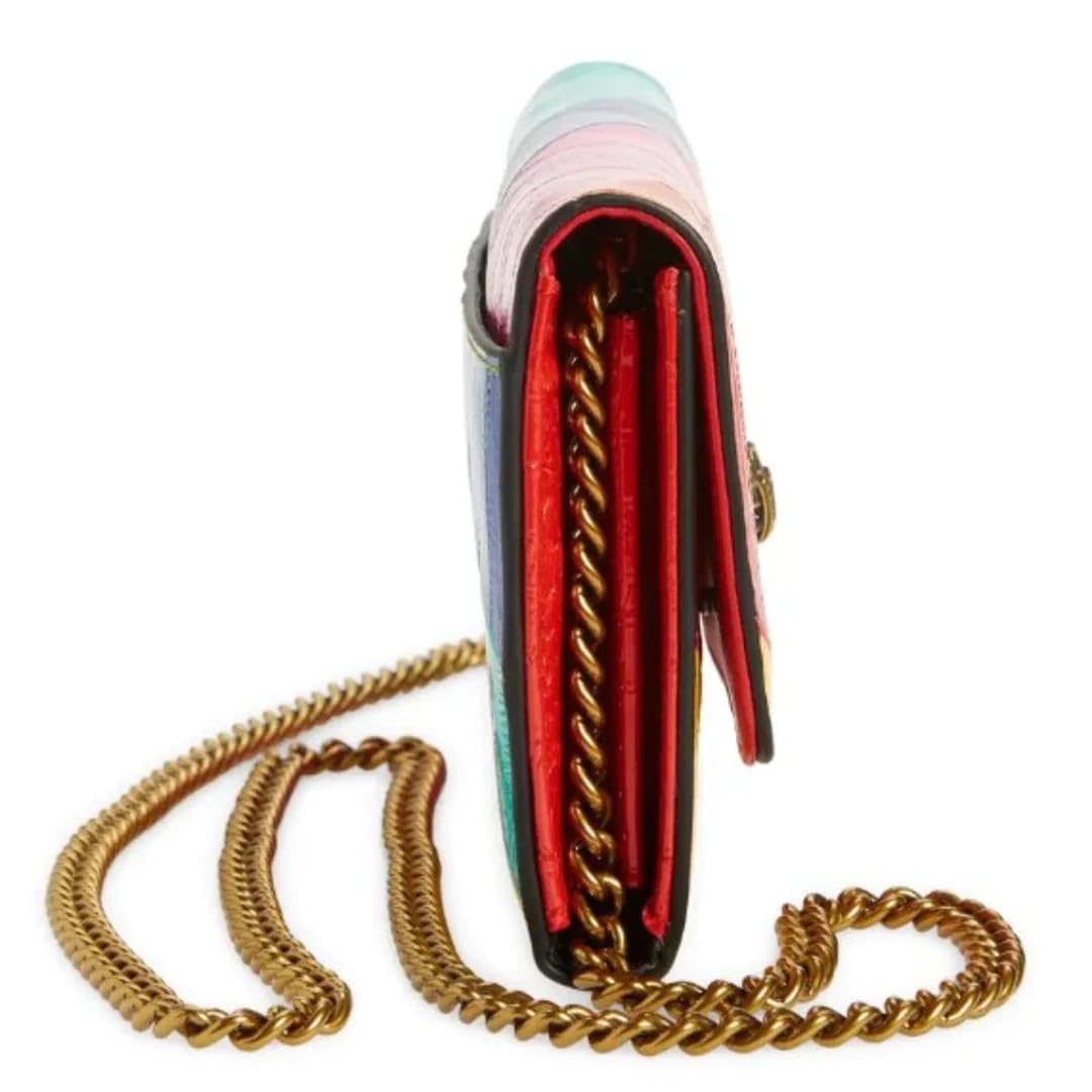Kurt Geiger London K Stripe Chain Wallet Red Combo One Size