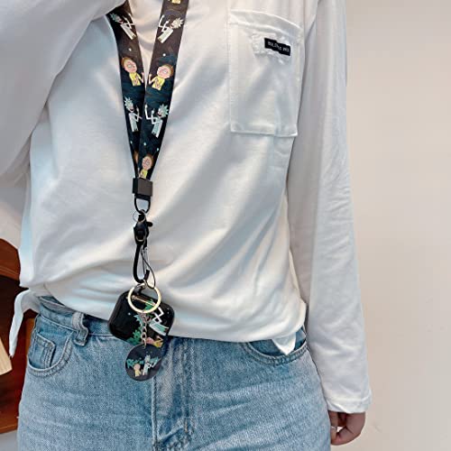 NOLEGA Fancy Funny Friendly Gestures and Unique IMD Process TPU Soft AirPods Pro 2019 Case Compatible AirPods Pro 2nd Generation Case(2022 Release) With Cartoon Lanyard Keychain AirPods Pro 1/2nd Case