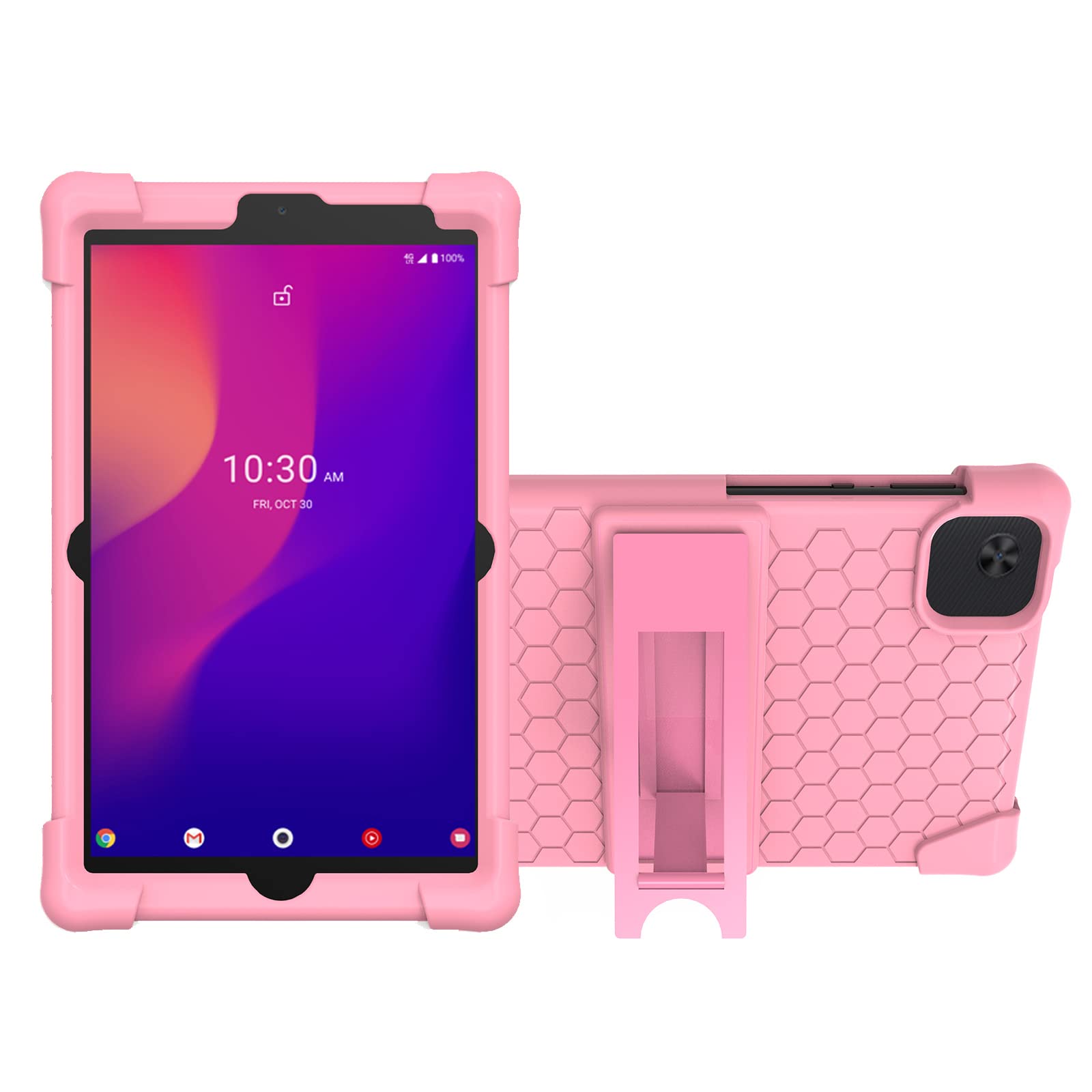Joy Tab 2 Alcatel Case for Kids, Transwon Joy Tab 2 Case for Alcatel Joy Tab 2 Tablet Model 9032Z/ 9032W 8 Inch Tablet, Alcatel Joy Tab 2 Case for Kids - Pink