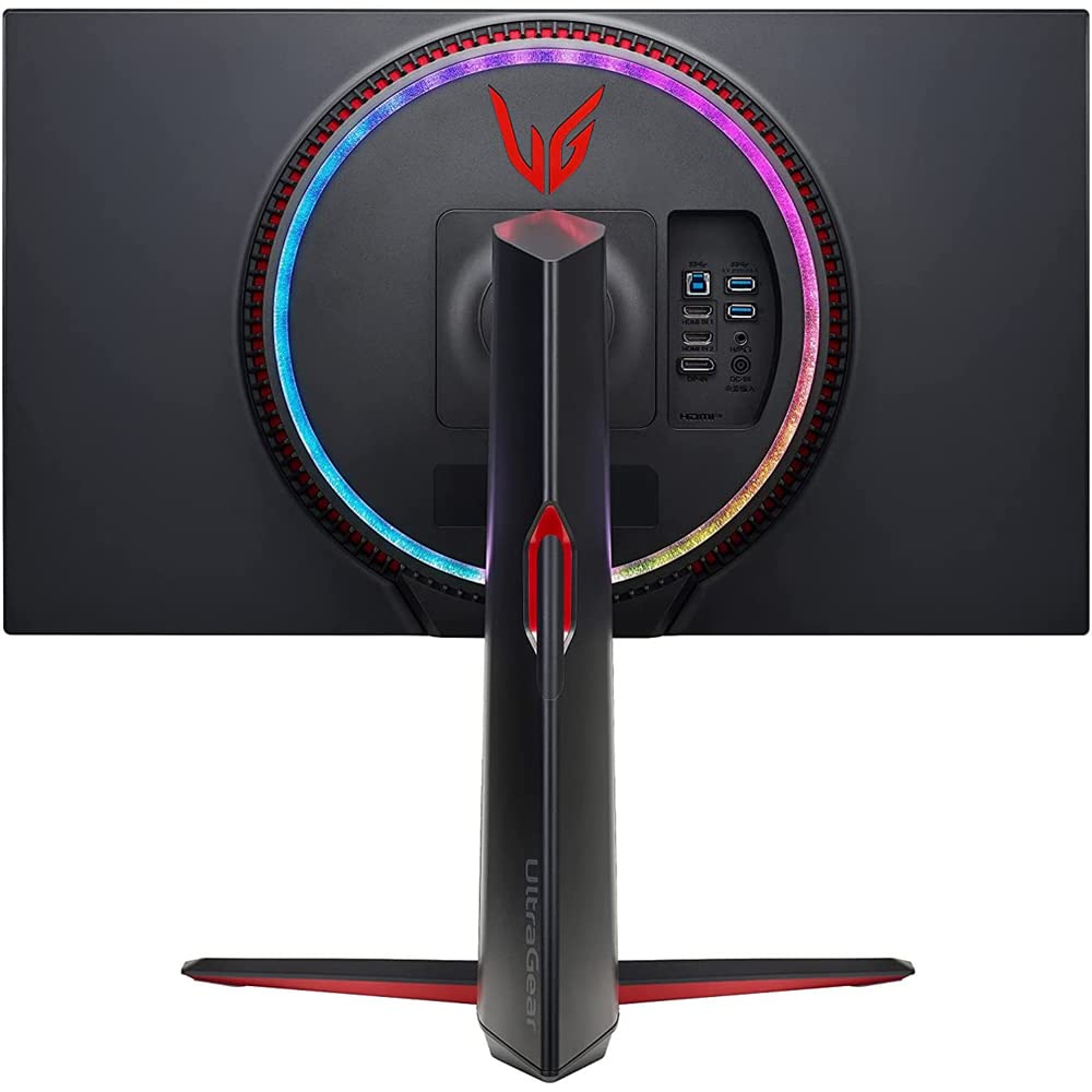 LG 27GP950-B 27 inch Ultragear 4K UHD Nano IPS 1ms 144Hz G-Sync Gaming Monitor Bundle with Deco Gear HDMI Cable 2 Pack + Gamer Surface Mousepad + Screen Cloth