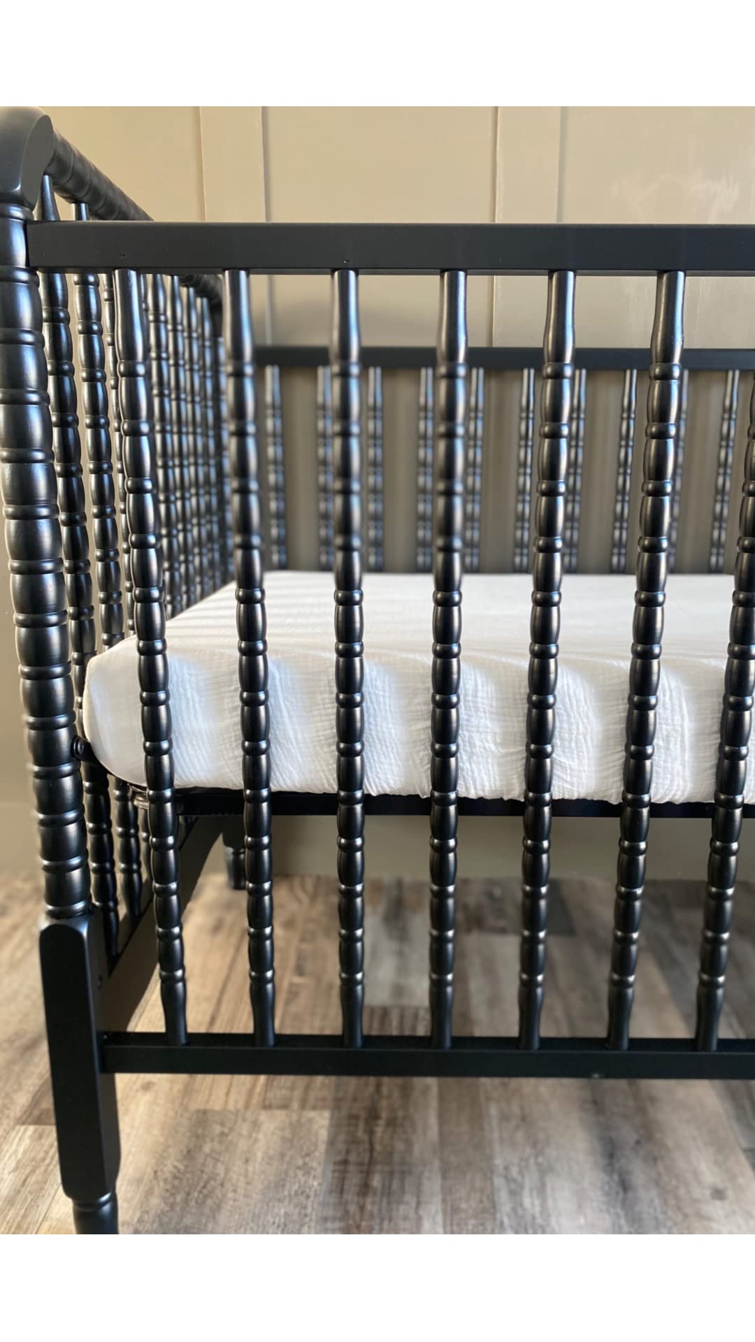 Neutral Muslin Crib Sheets (Creamy White)