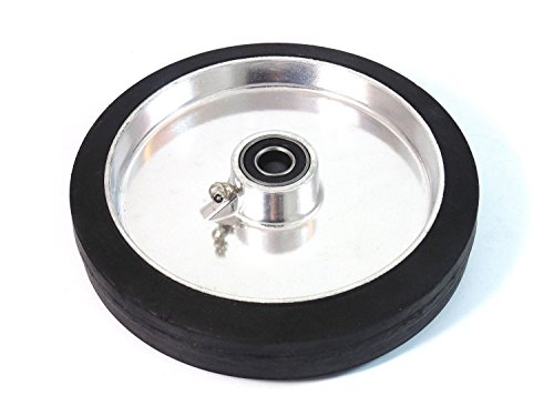 MOLIMER (2 Pcs) Troy Safety WAW8 8" x 1 5/8" Aluminum Flat Free Wheel for Hand Trucks