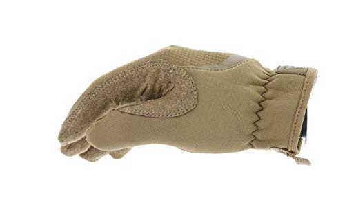 Mechanix Wear: FastFit Tactical Gloves with Elastic Cuff for Secure Fit, Work Gloves with Flexible Grip for Multi-Purpose Use, Durable Touchscreen Capable Safety Gloves for Men (Brown, Large)