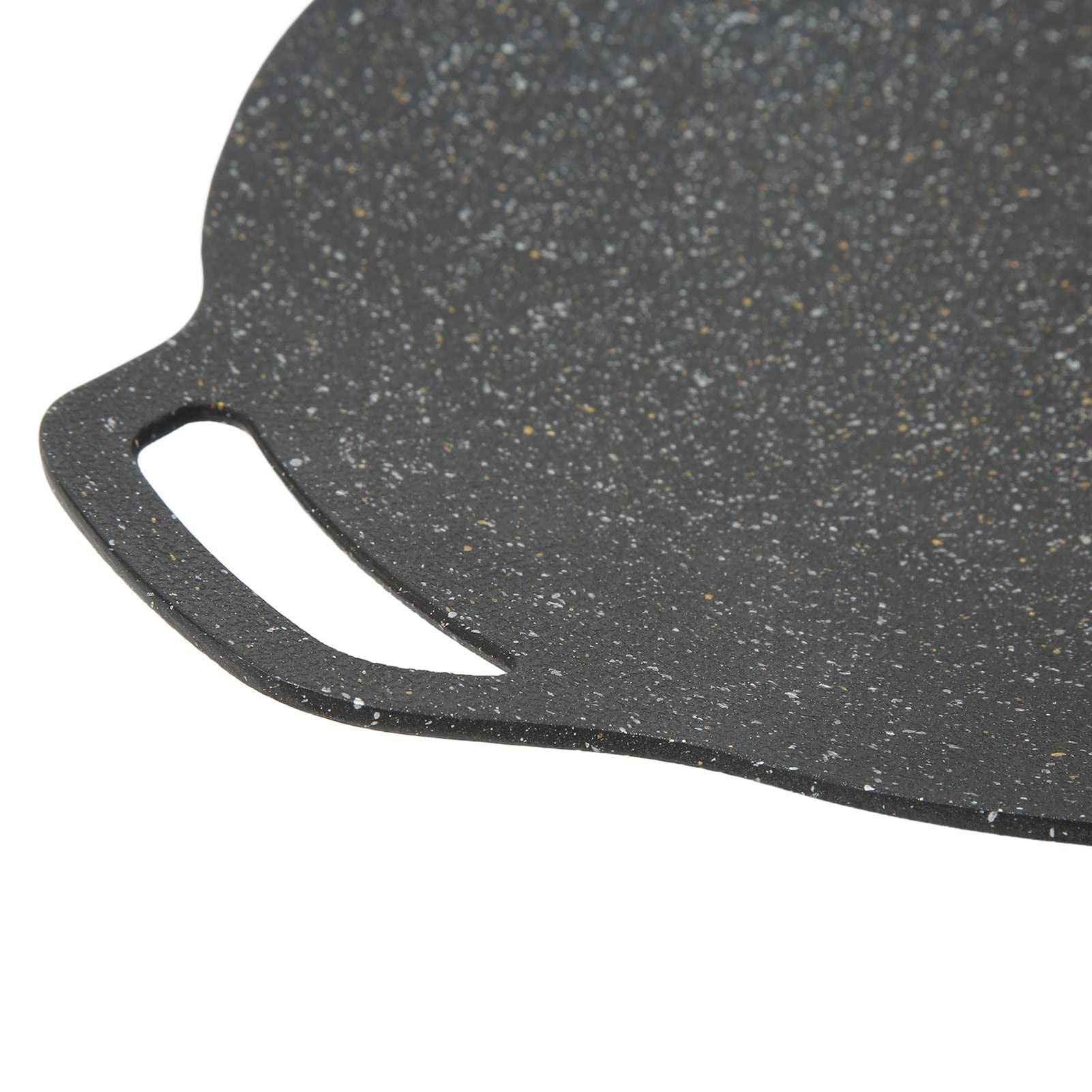 Korean BBQ Pan, Korean Barbecue Grill Pan Round BBQ Grill Pan Korean 6-Layer Coating Curved Shape for BBQ Parties