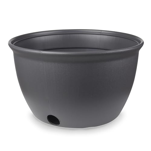 Mighty Tuff Decorative Garden Hose Storage Pot, Durable Garden Hose Holder, Stylish Garden Hose Storage for 100 Foot Standard Hose or 300 Foot Retractable Hose