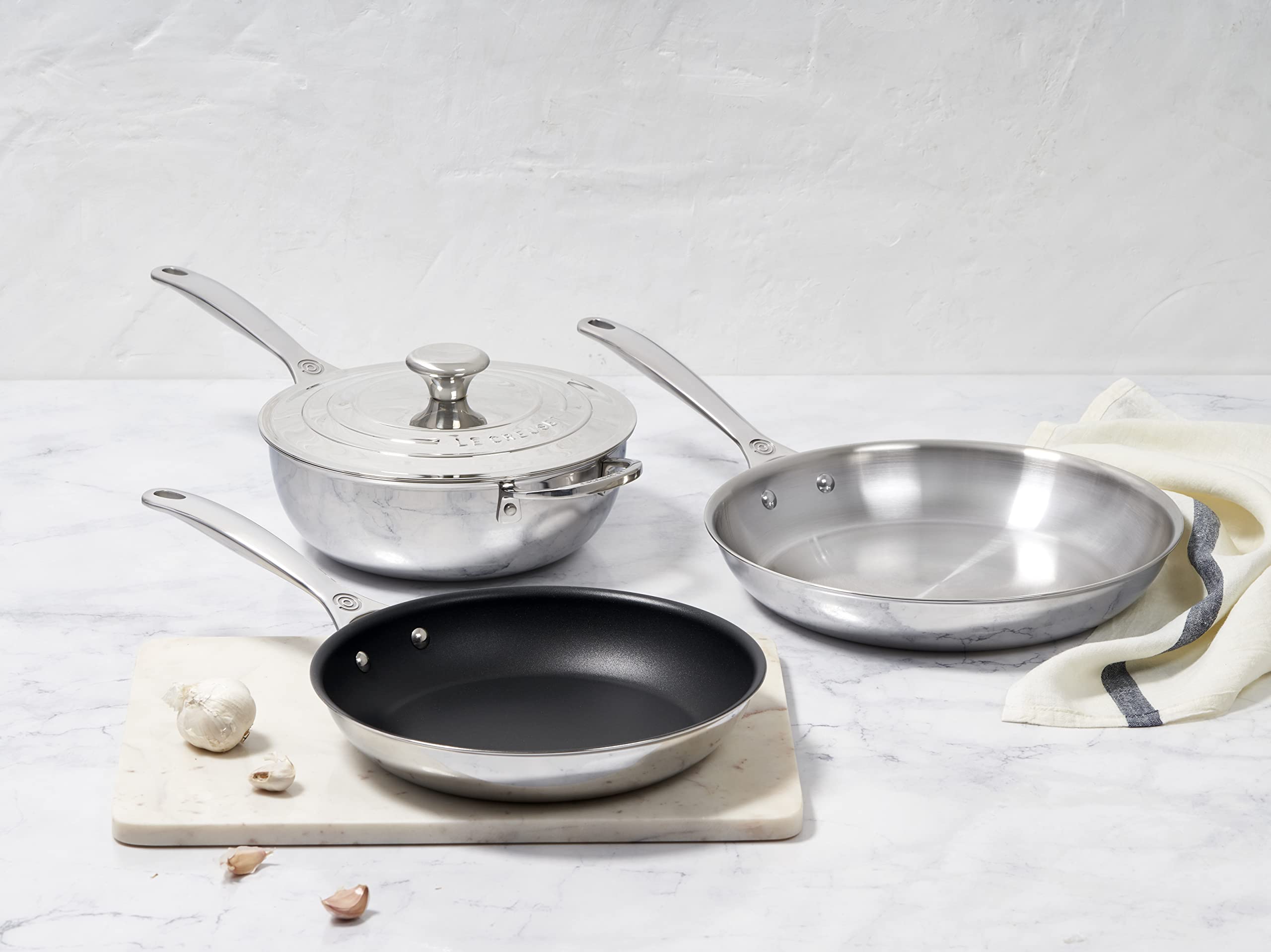 Le Creuset Tri-Ply Stainless Steel 10" Nonstick Fry Pan