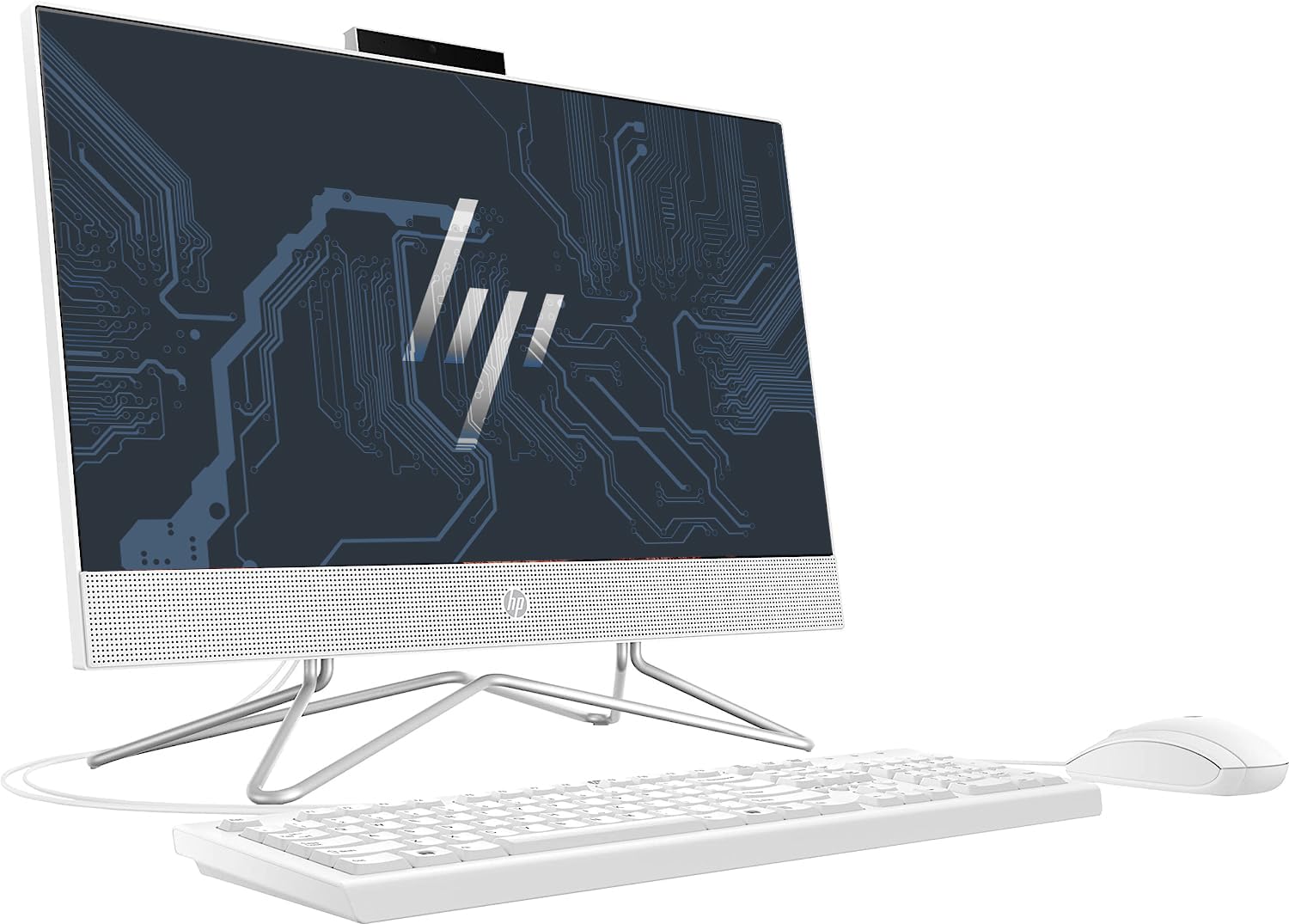 HP All-in-One 21.5 Inch FHD Business Desktop, Intel Celeron J4025 Processor, 16GB RAM, 512GB SSD, Windows 11 pro, Intel UHD Graphics 600, WiFi, Snow White, PCM