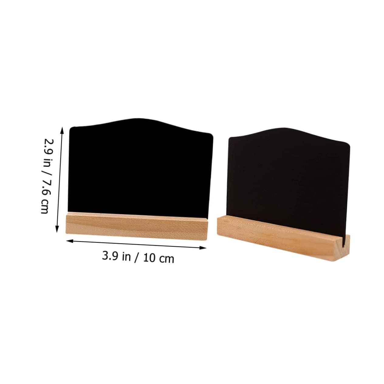 iplusmile 12pcs Double Sided Chalkboard Signs Mini Chalkboard Stands Buffet Chalkboards Small Blackboard Slate Bar Chalkboard Black Tag Board Wedding Chalkboard Sign Table Food